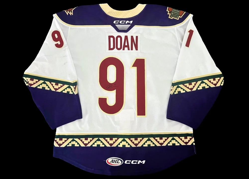 Josh Doan 2022-2023 Tucson Roadrunners Alternate Set Game Worn Jersey ...