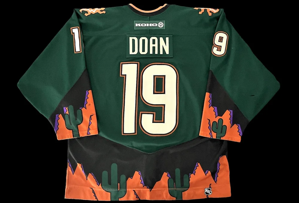 Shane Doan 2001-2002 Phoenix Coyotes Alternate Set 1 Game Worn Jersey ...