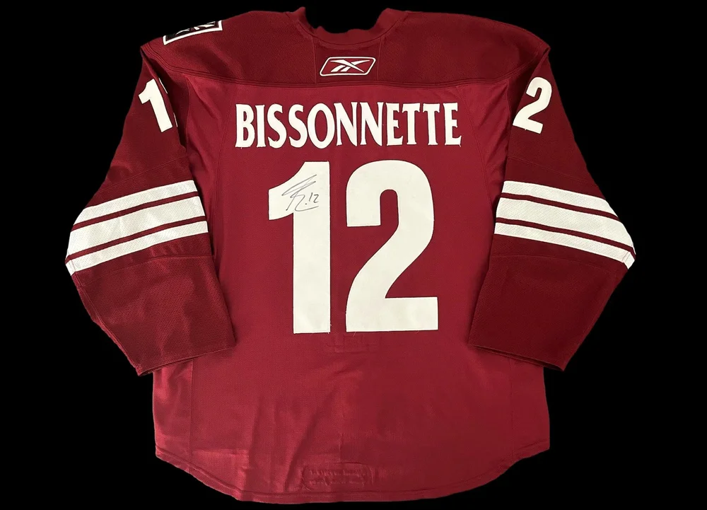 Paul Bissonnette 2009-2010 Phoenix Coyotes Red Set 1 Game Worn Jersey ...