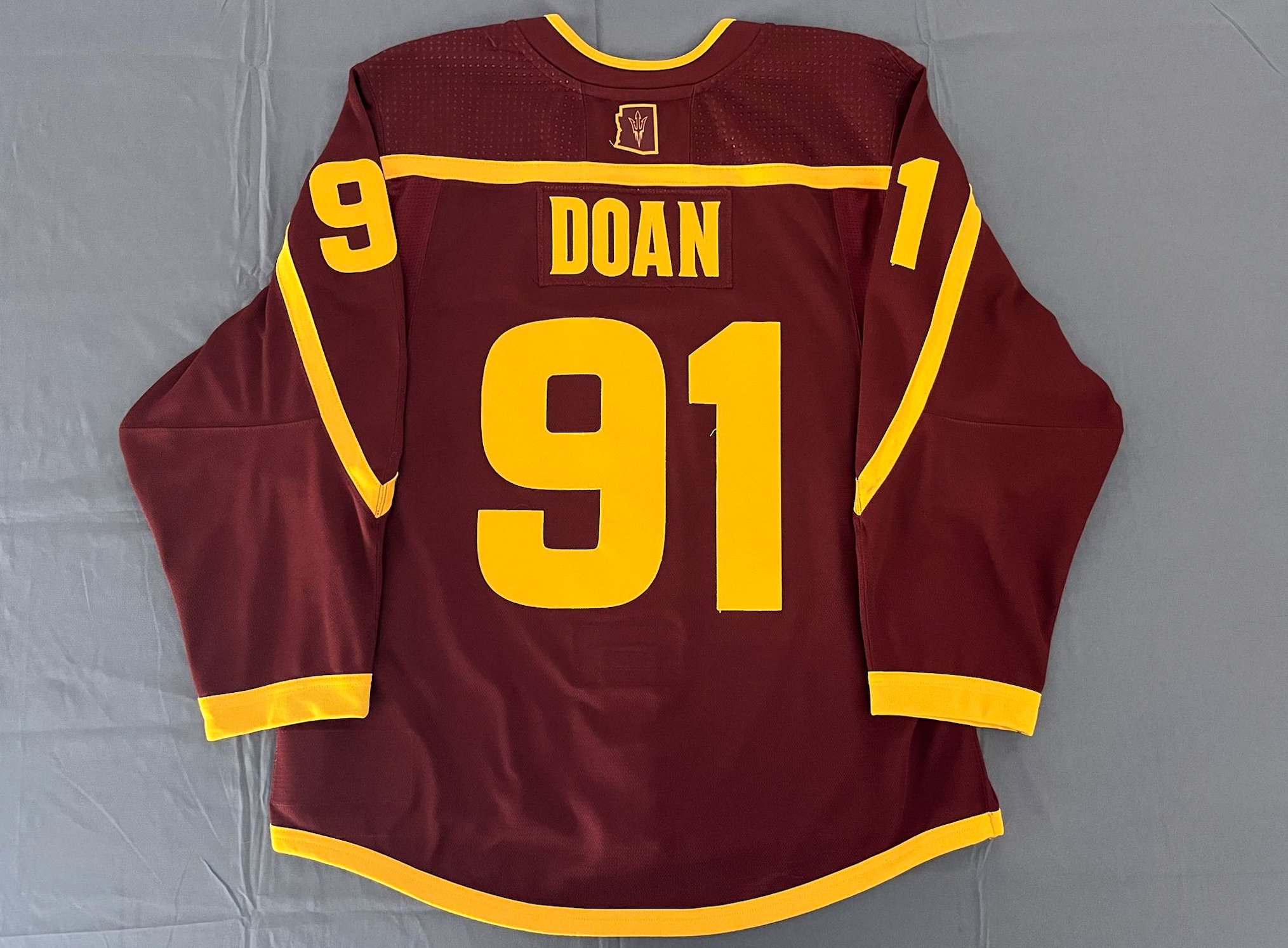Josh Doan 2021-2022 & 2022-2023 Arizona State Sun Devils Hockey Maroon ...