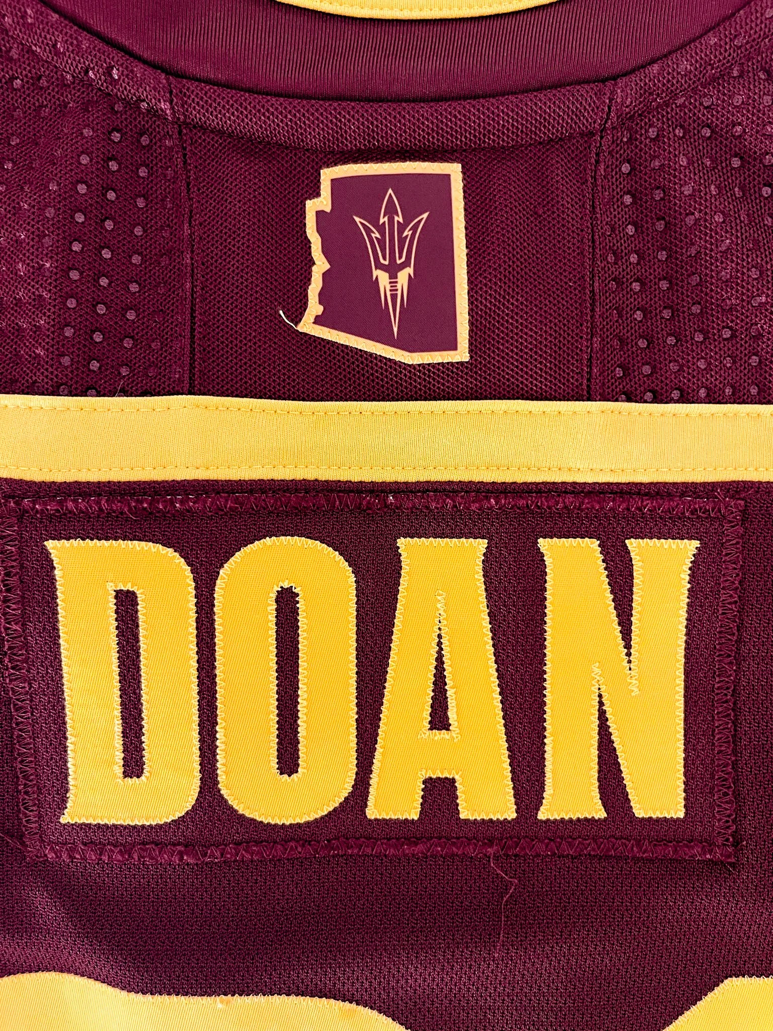 Josh Doan 2021-2022 & 2022-2023 Arizona State Sun Devils Hockey Maroon ...