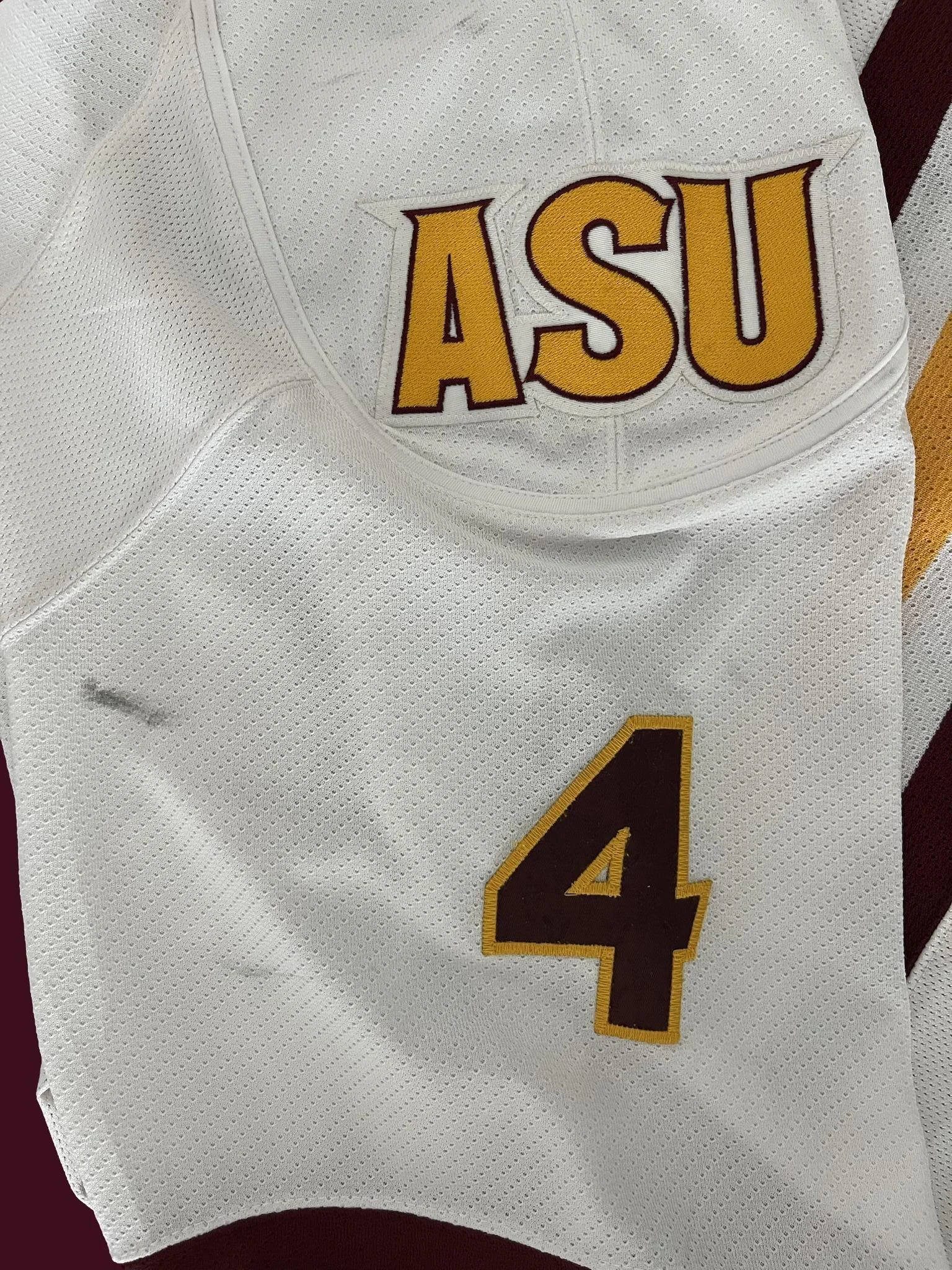 Ed McGovern 2016-2017 Arizona State Sun Devils Hockey White Set Game ...