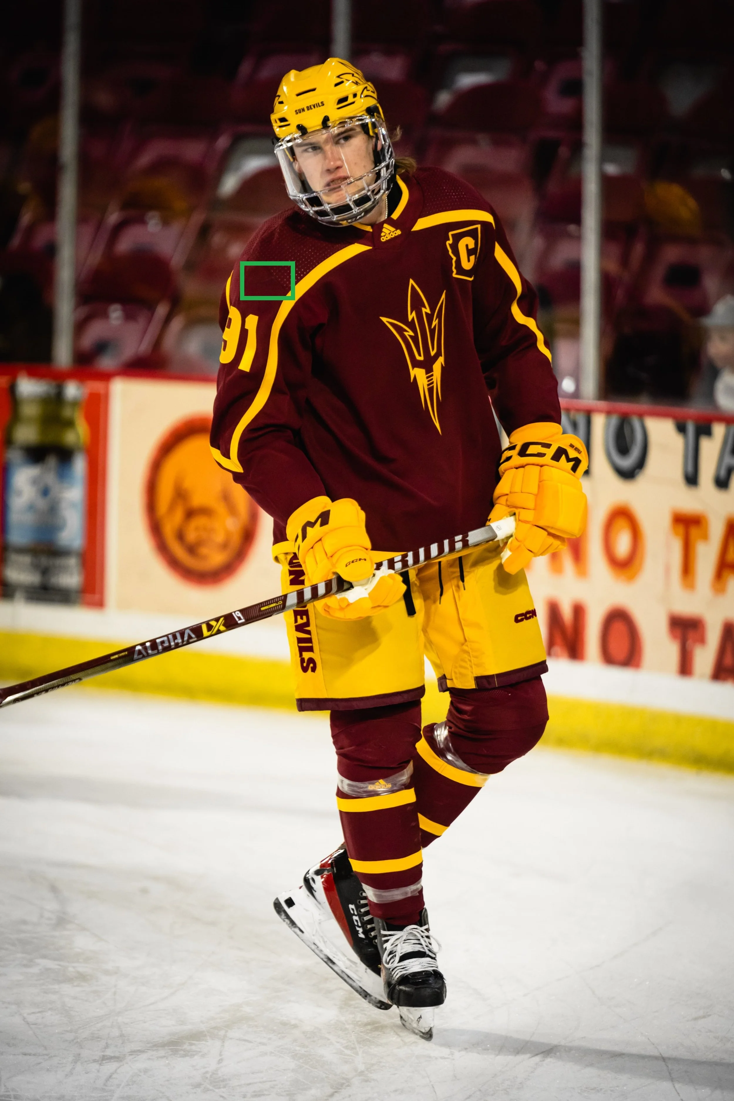 Josh Doan 2021-2022 & 2022-2023 Arizona State Sun Devils Hockey Maroon ...