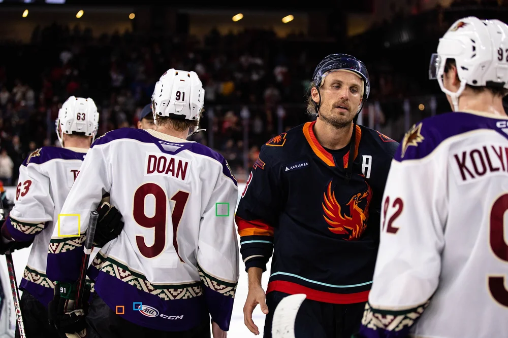 Josh Doan 2022-2023 Tucson Roadrunners Alternate Set Game Worn Jersey ...