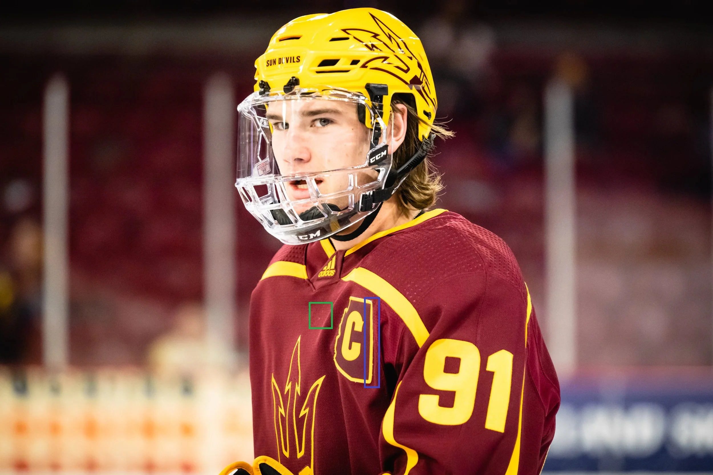 Josh Doan 2021-2022 & 2022-2023 Arizona State Sun Devils Hockey Maroon ...
