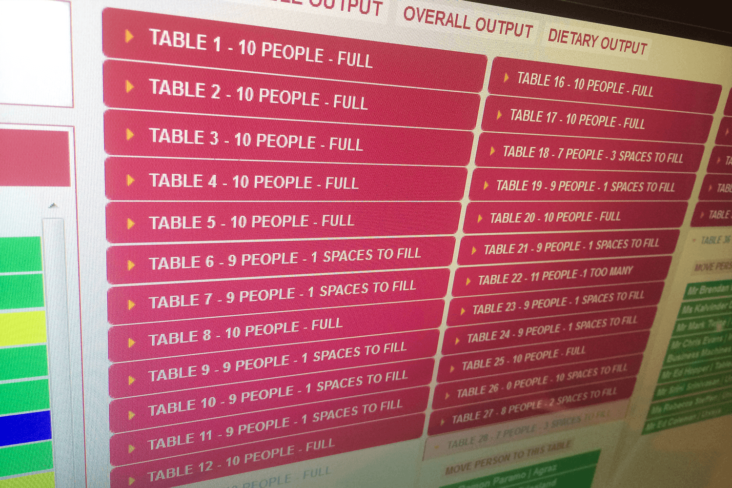 Dynamic Table & Seating Planning - Event Connections