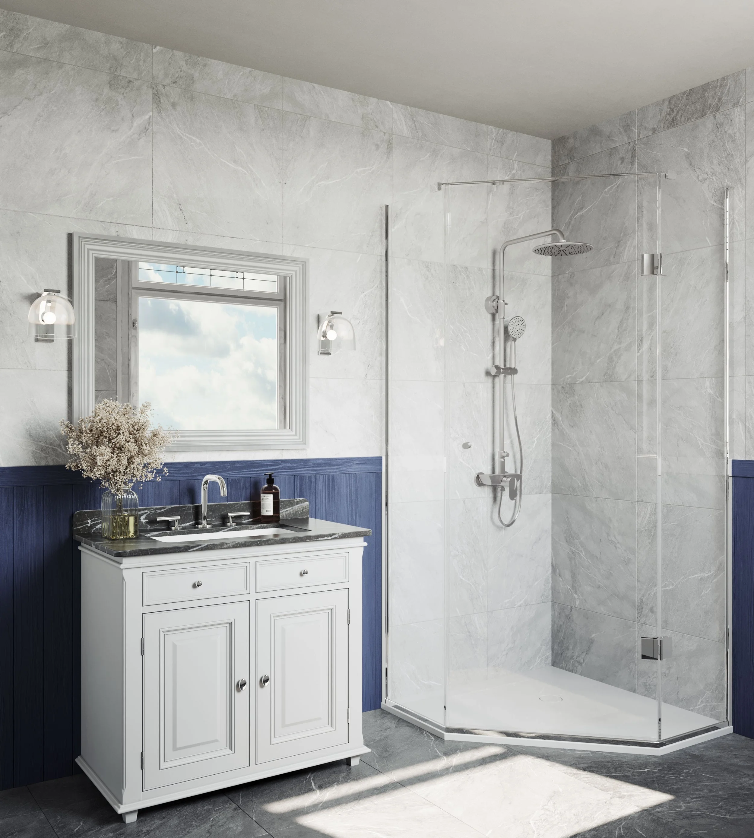 View 25 | Corner Shower Space — The Shower Lab