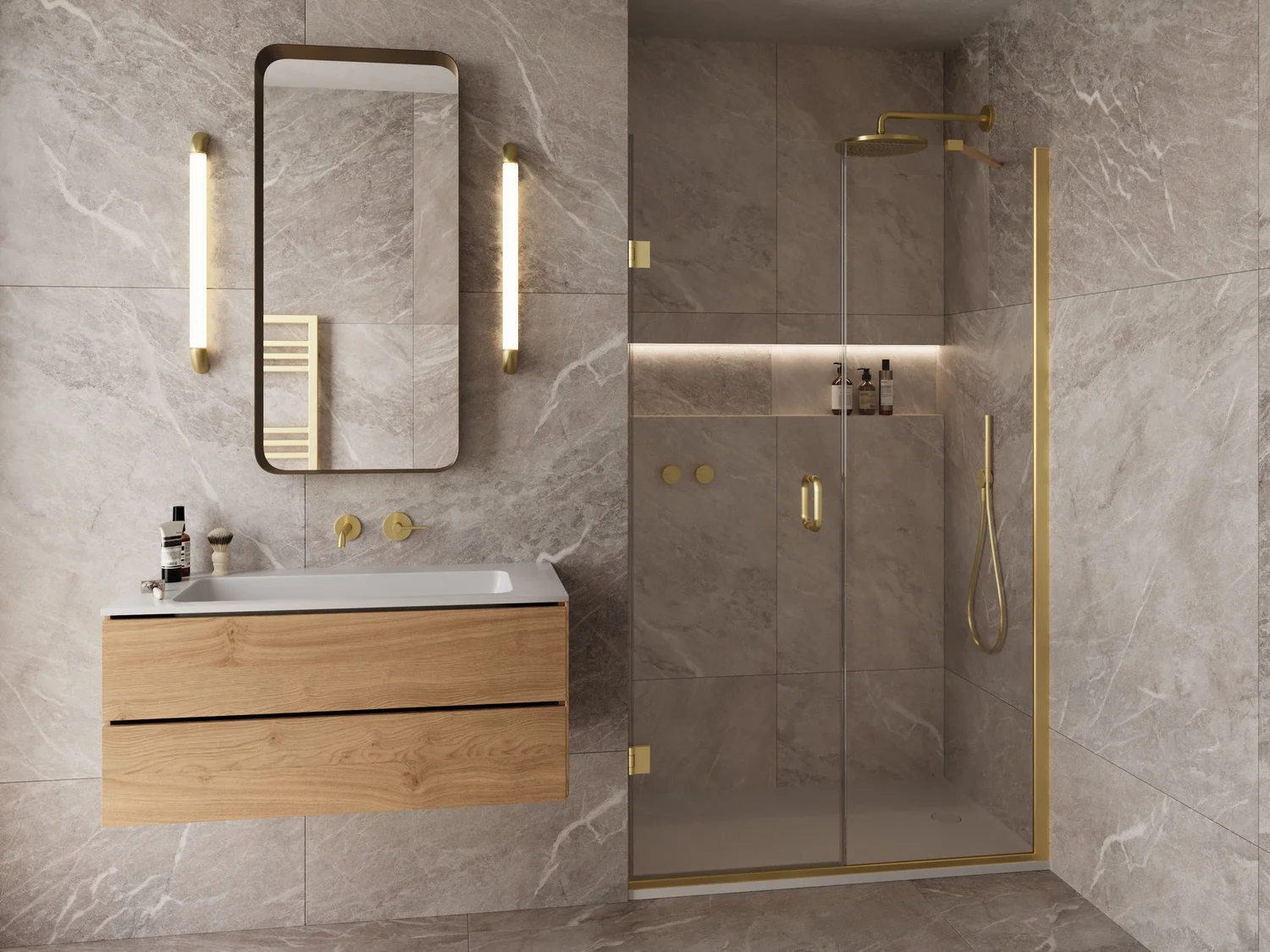 View 03 | Recess Shower Space — The Shower Lab