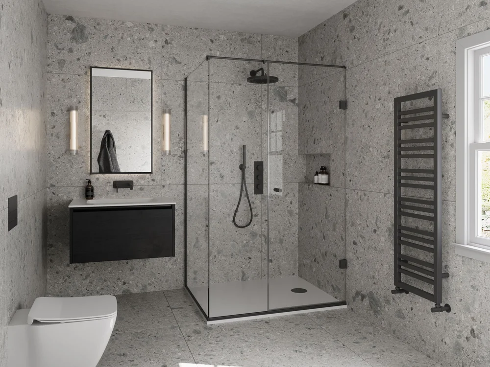 View 07 | Corner Shower Space — The Shower Lab