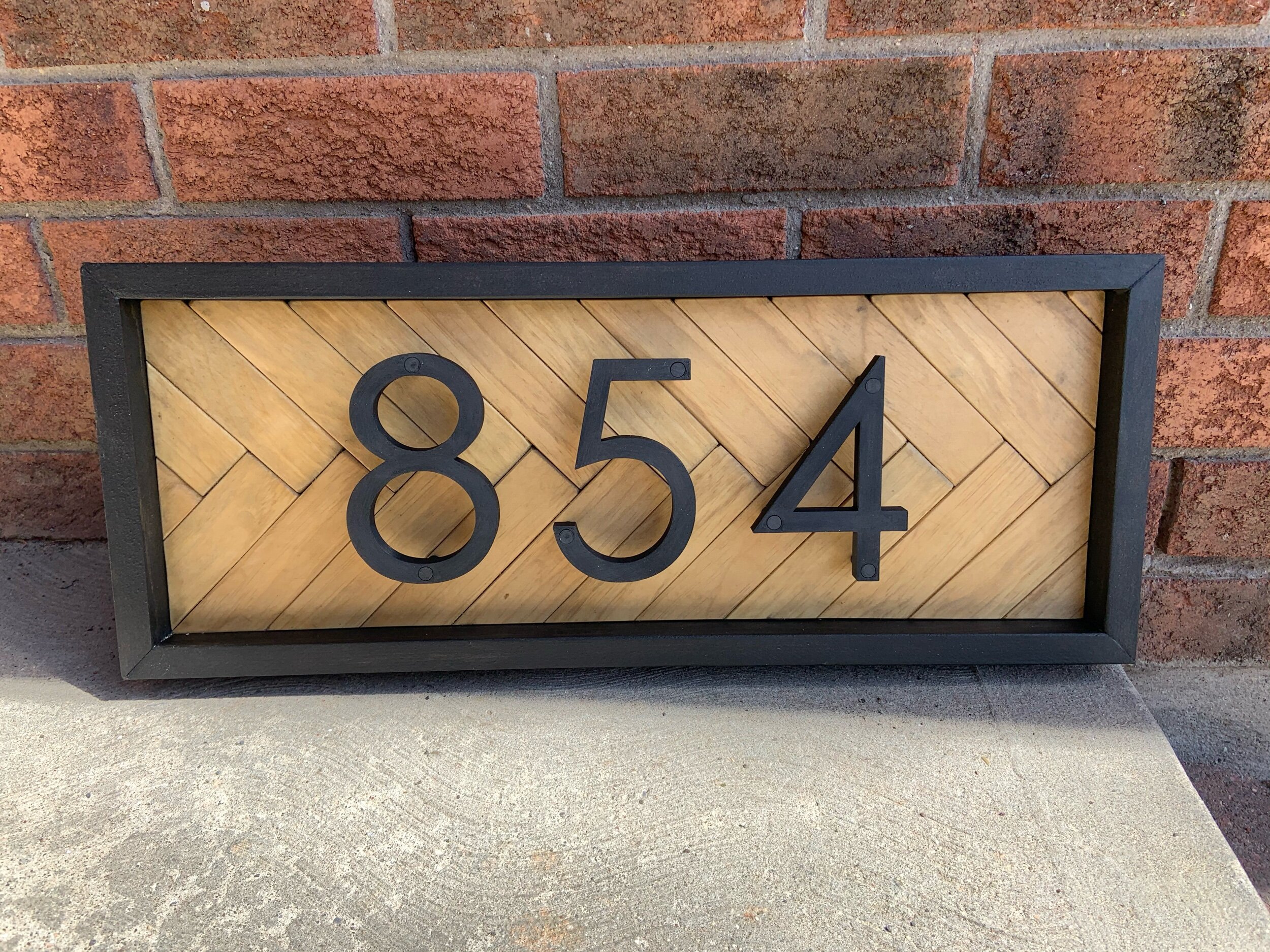 Custom house number signs — The Honest Handyman