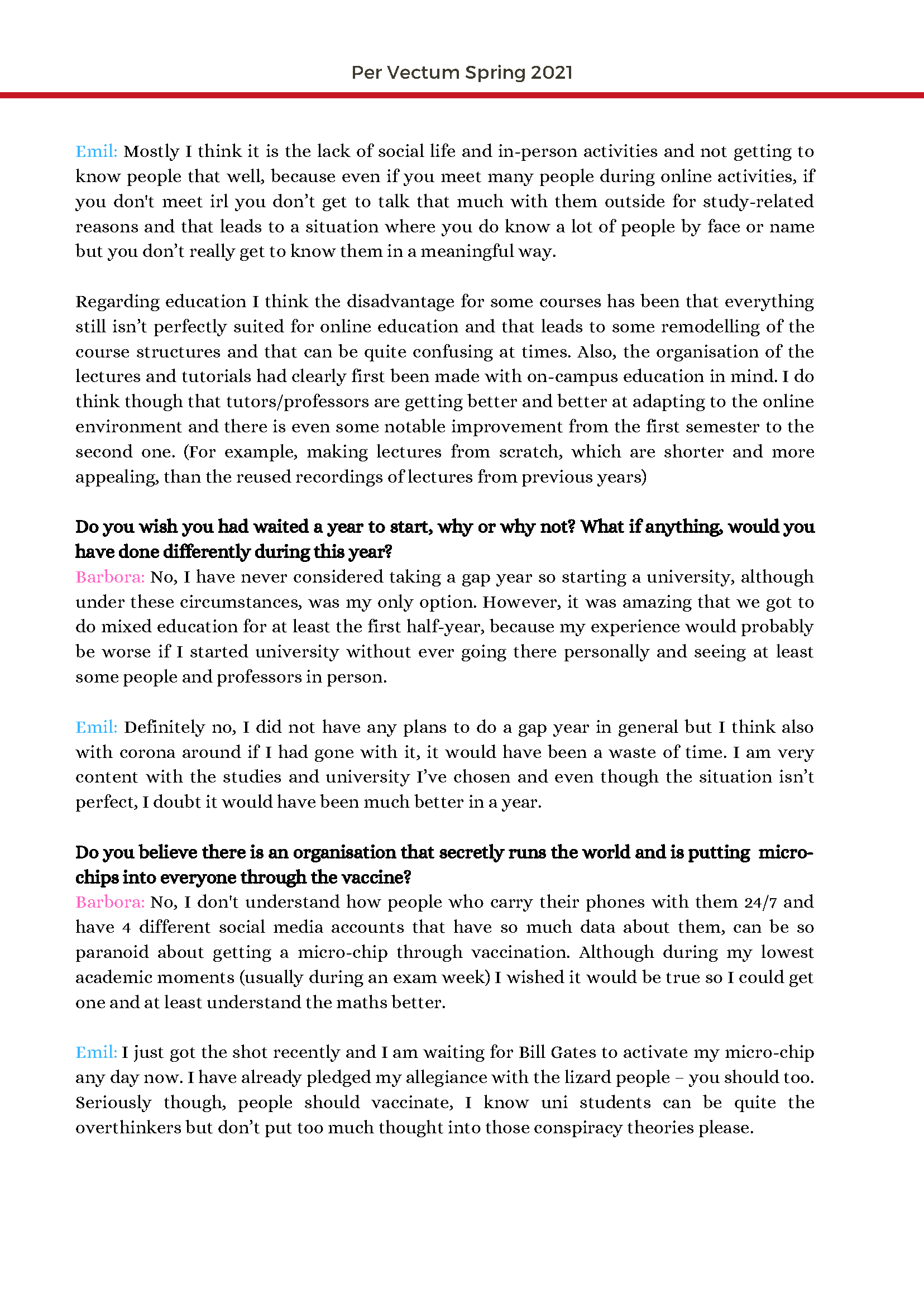 Spring Edition — Vectum