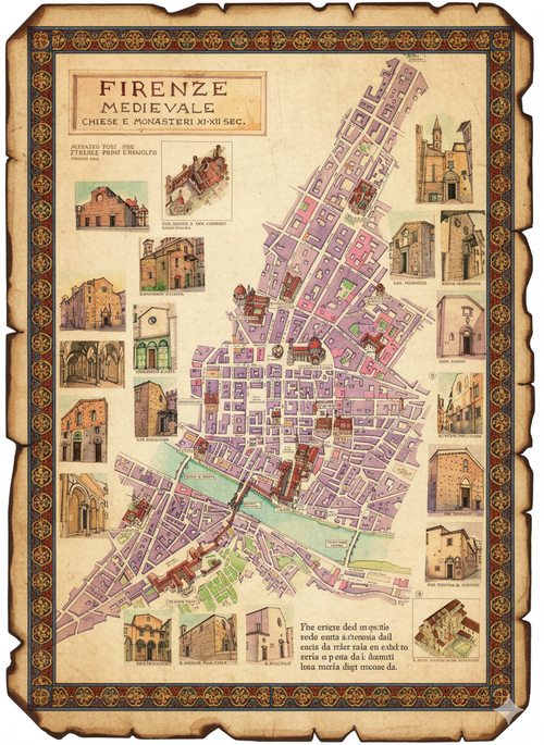 Exploring the Medieval Florence Map: A Guide to Historical Firenze ...