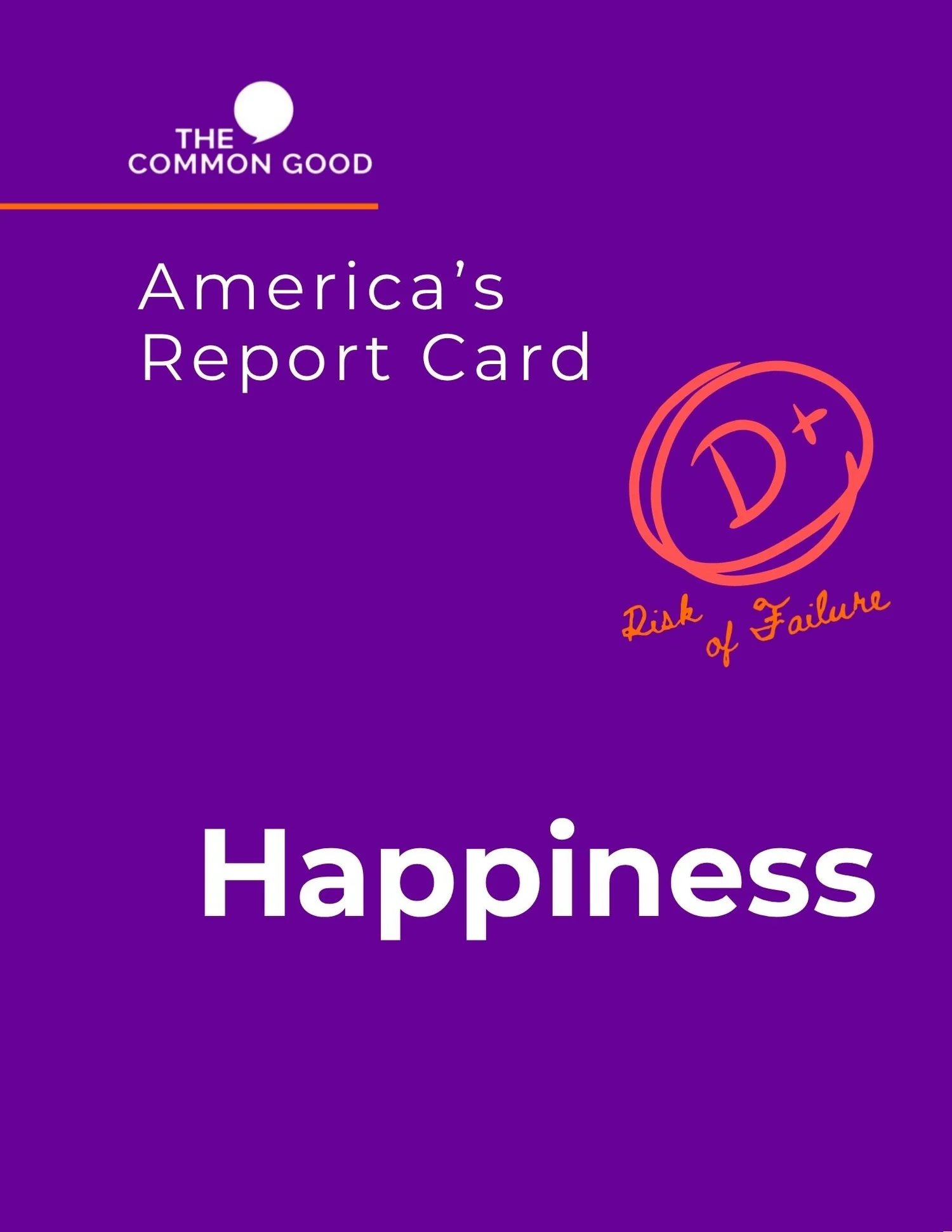 America's Report Card Happiness | Promote Well-Being Today — The Common ...