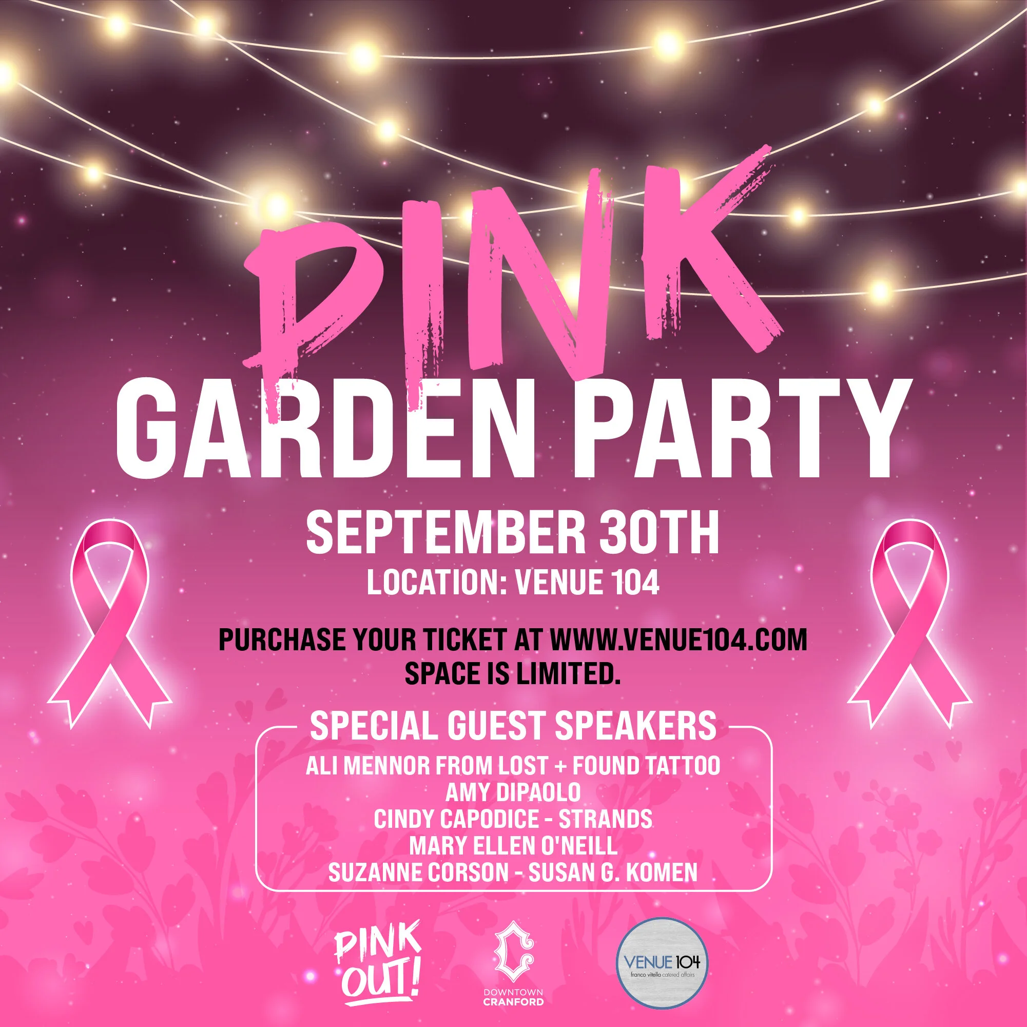 Join Us for the Downtown Cranford Pink Out! - Downtown Cranford