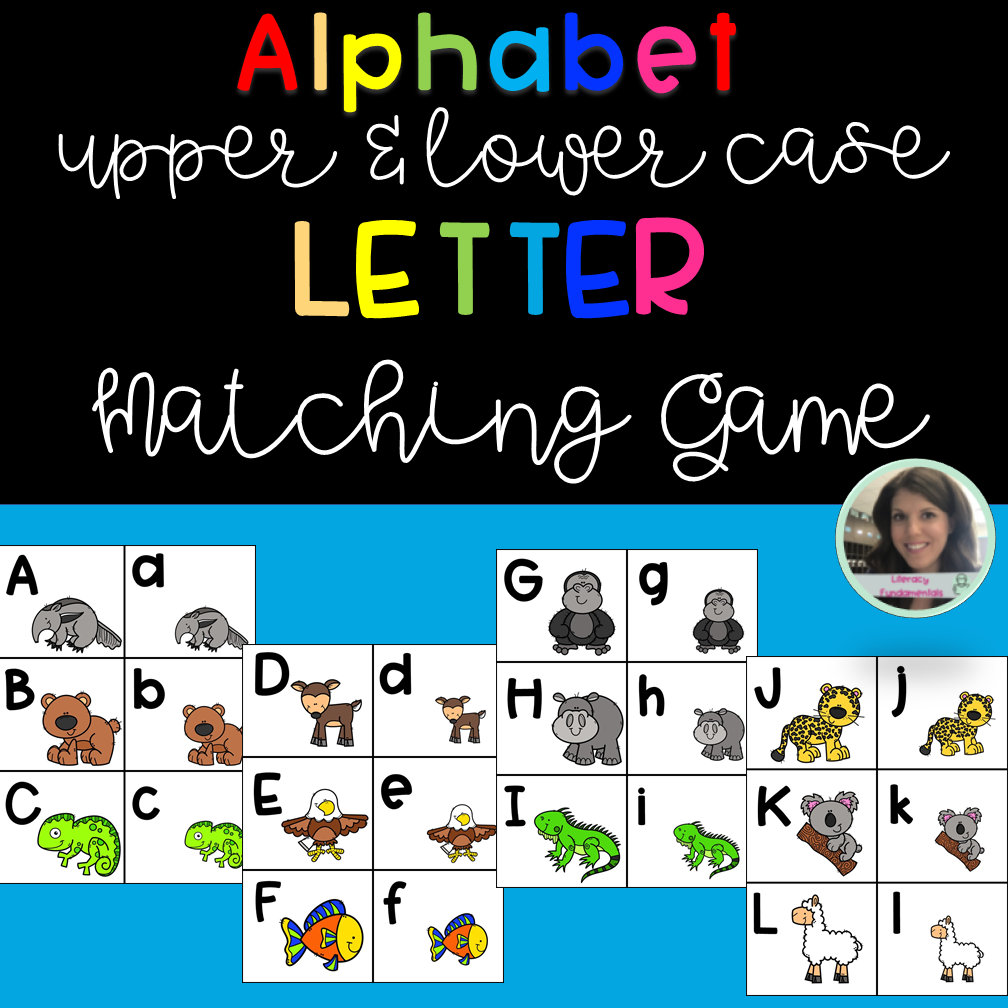 Upper and Lowercase Letter Alphabet Matching Game — Literacy ...