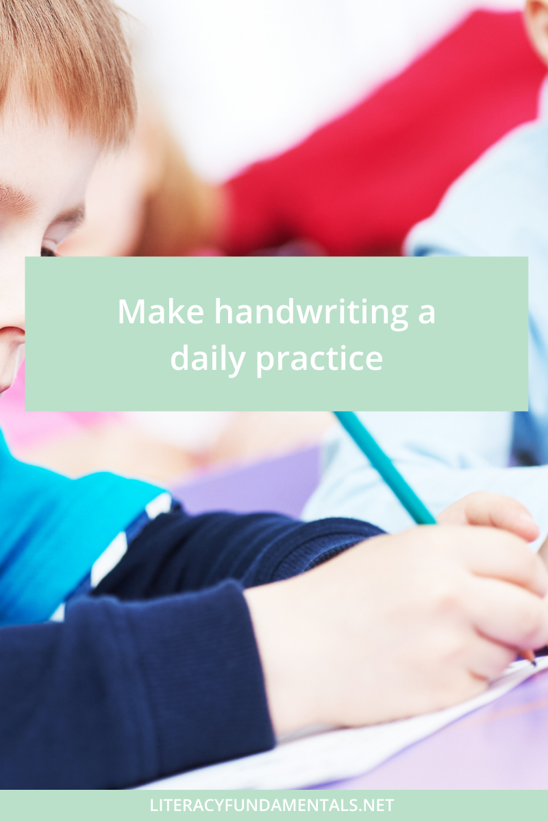 3 Simple Ways to Make Handwriting Practice More Fun — Literacy ...