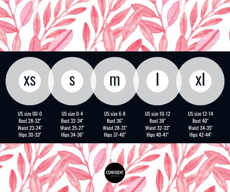 Size Chart — Confident Woman Co.