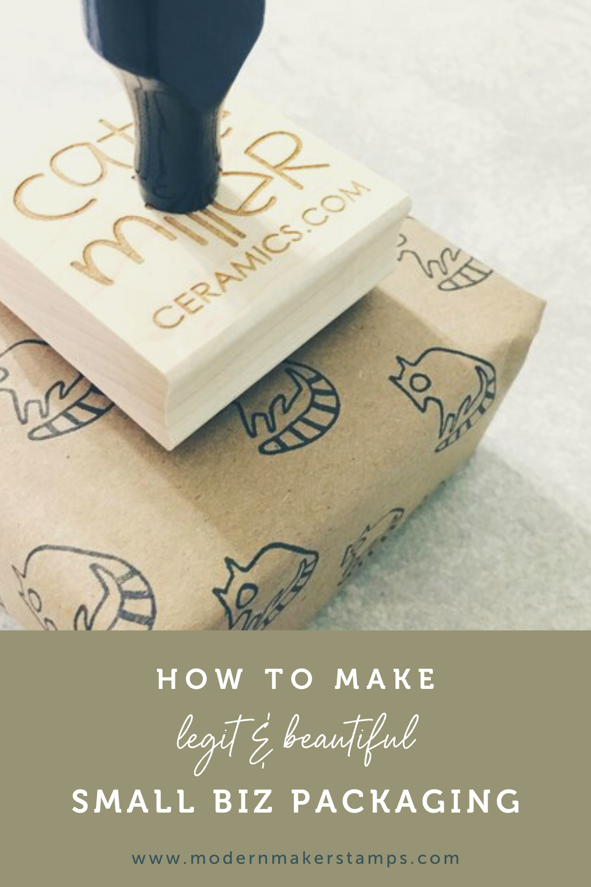 DIY Product Packaging - feat. Catie Miller Ceramics — Modern Maker Stamps