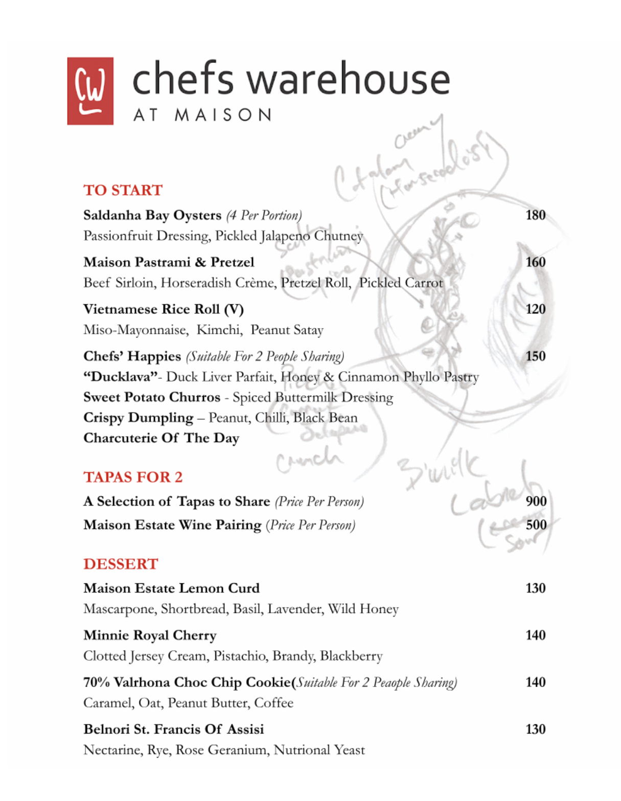 Maison Menu — Chefs Warehouse