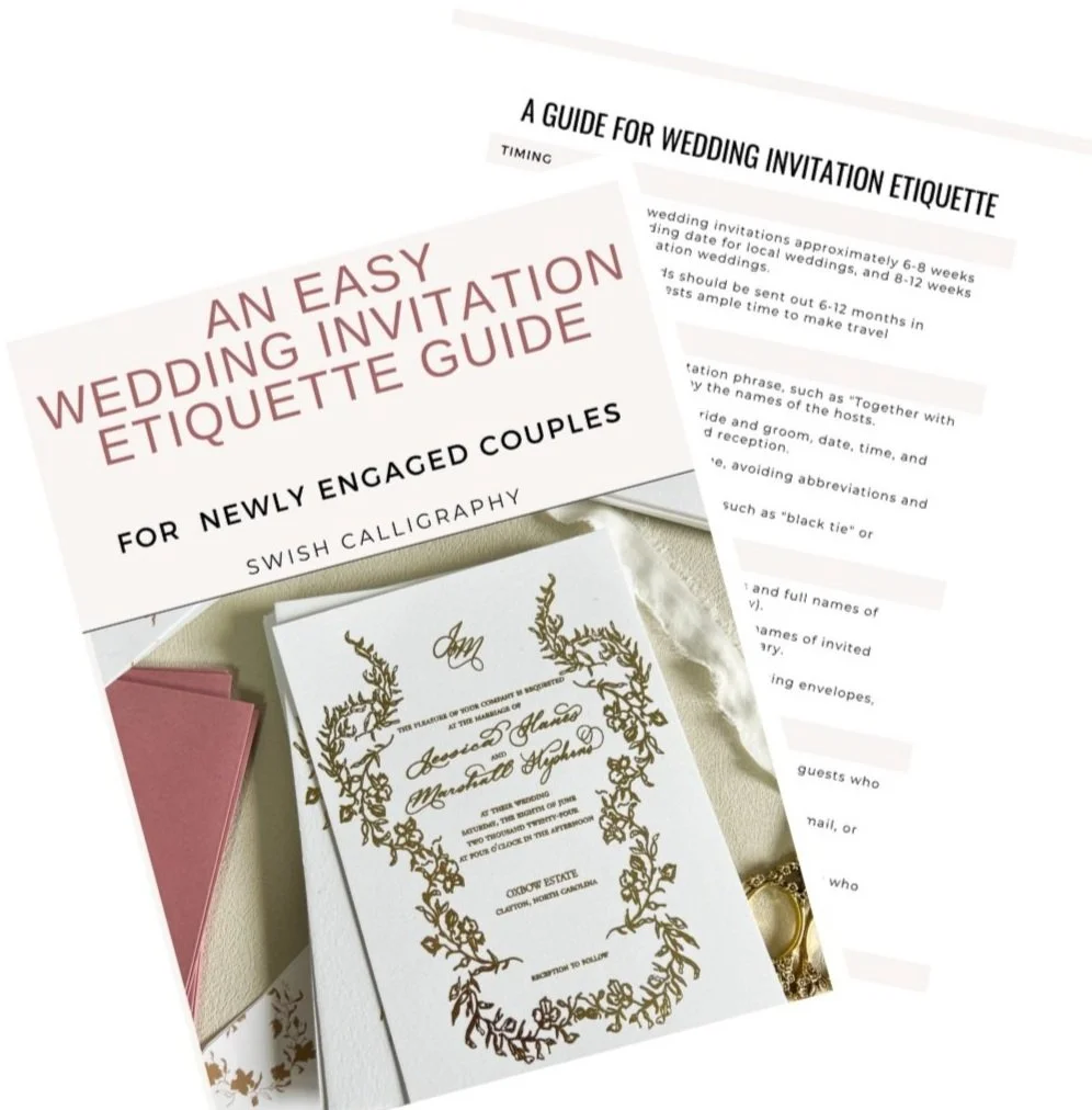 Free Invitation Etiquette Guide — Swish Calligraphy