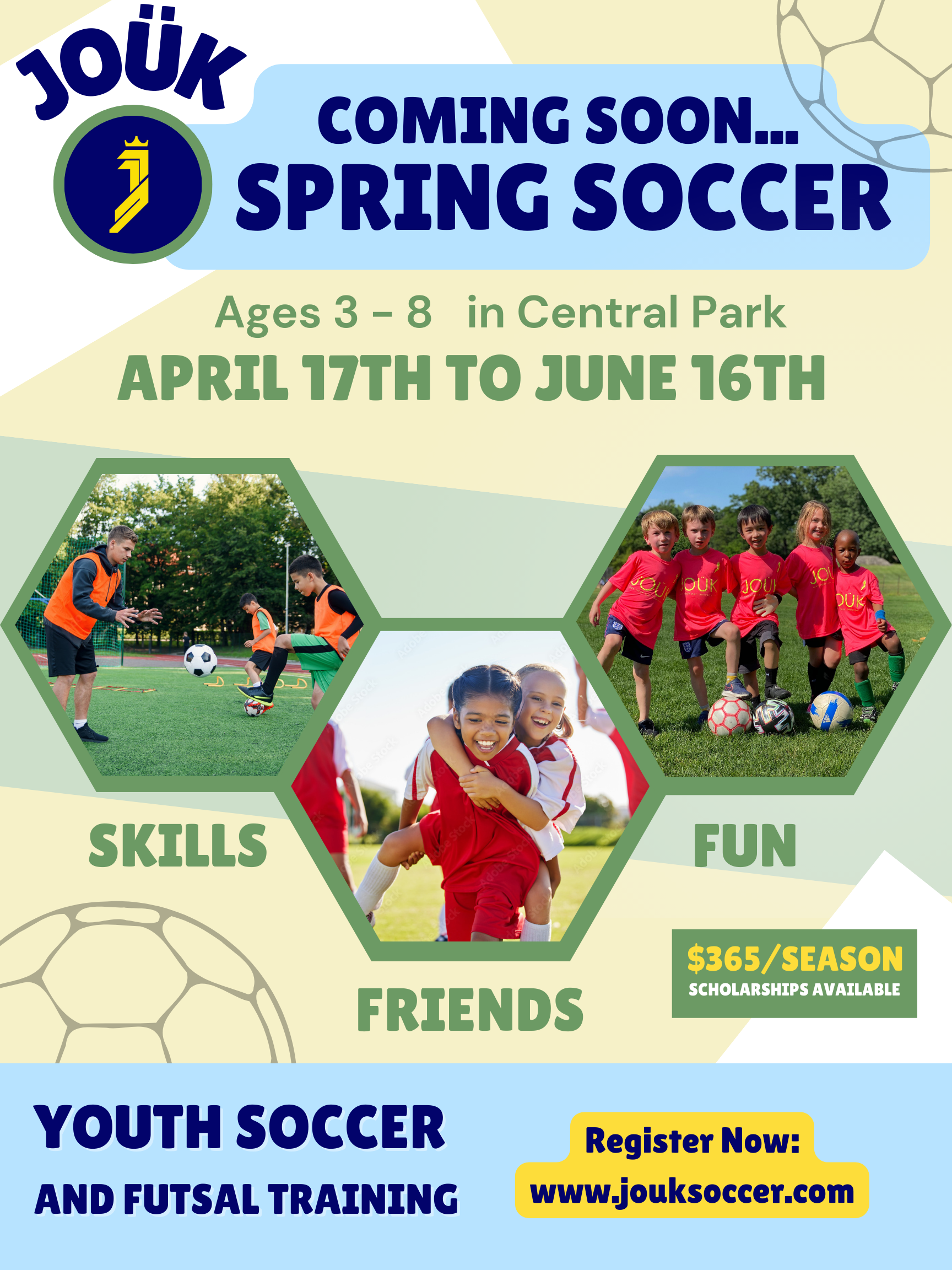 JOÜK NYC YOUTH SOCCER and FUTSAL SPRING 2023 — JOÜK