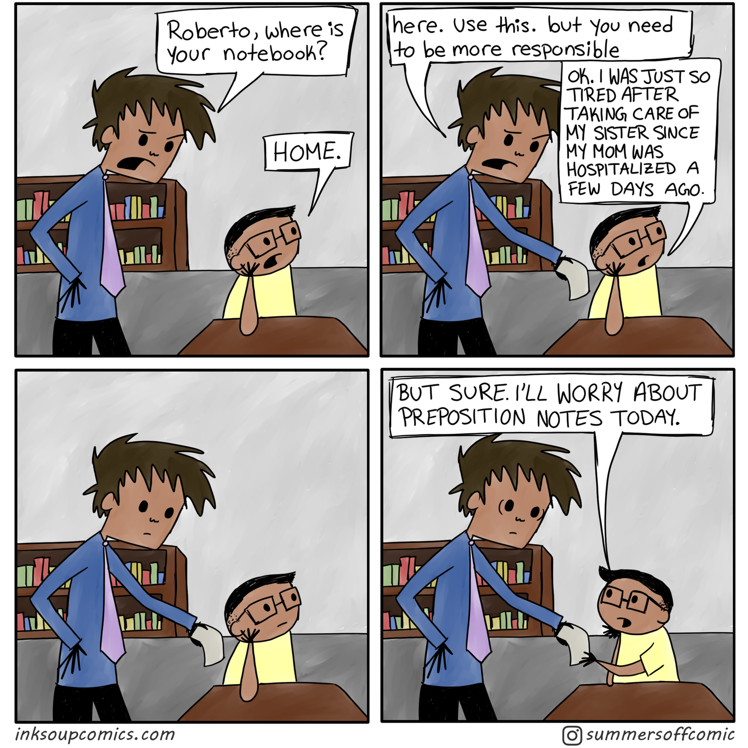 Prepositions are Important — Ink Soup Comics