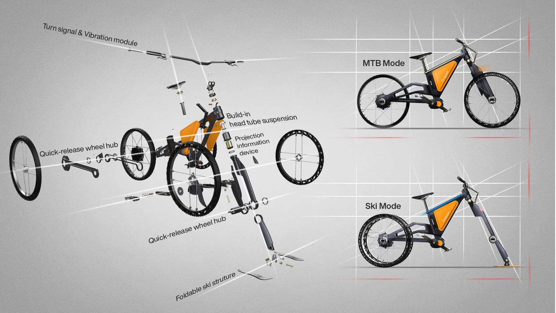 E Ski Bicycle — XEY