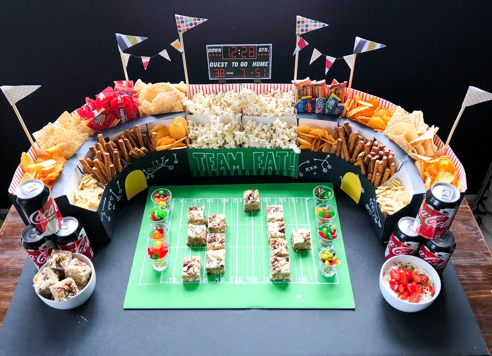 Make a Fun Football Snack Stadium! — The Giddy Chick