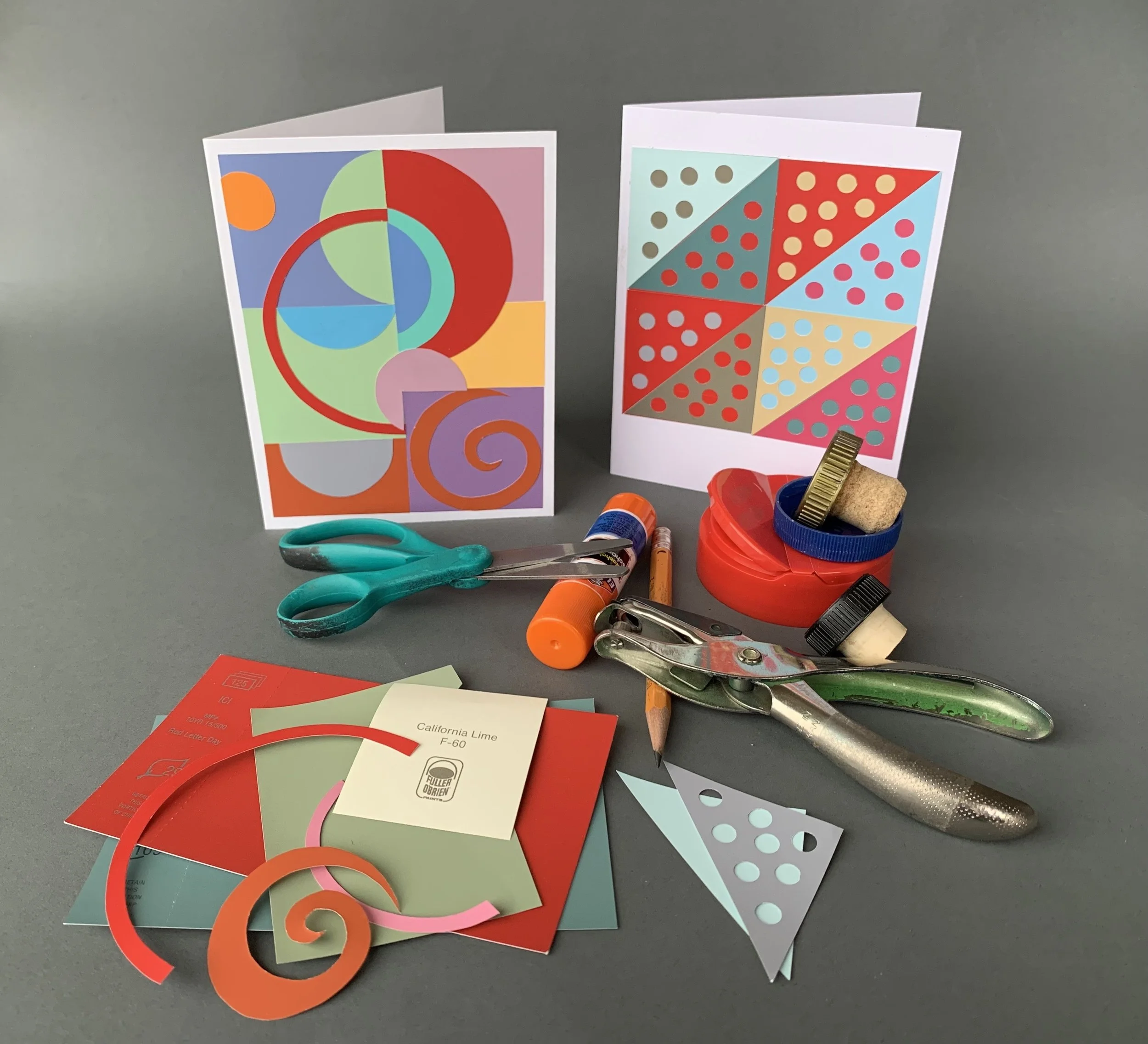 Artist Led Workshop: Paint Chip Sample Collage — Ruth's Table
