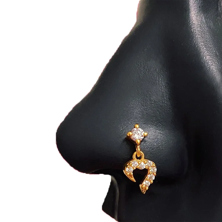 Heart Nose Ring Stud