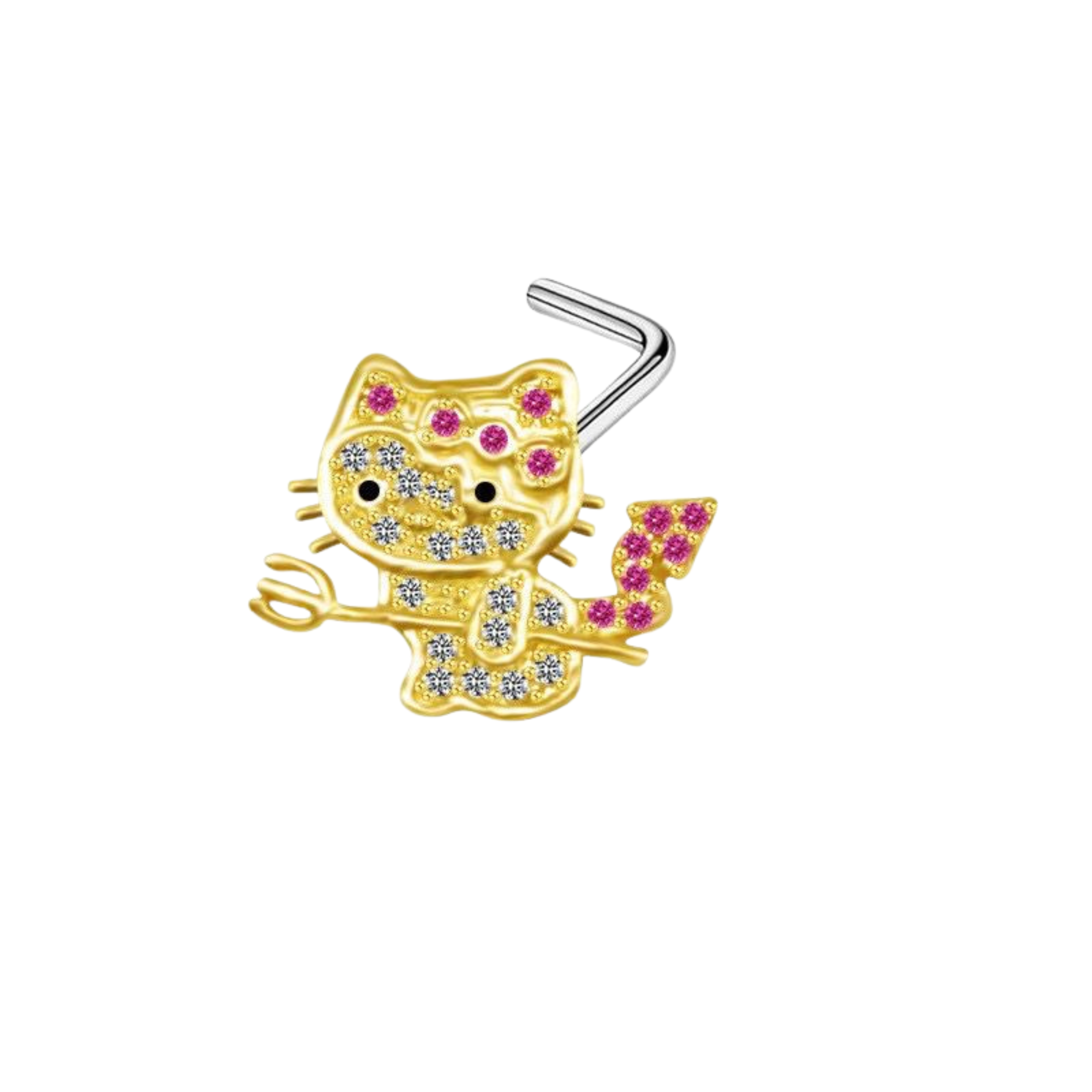 Hello Kitty Nose Studs — STATEMENT GOLD