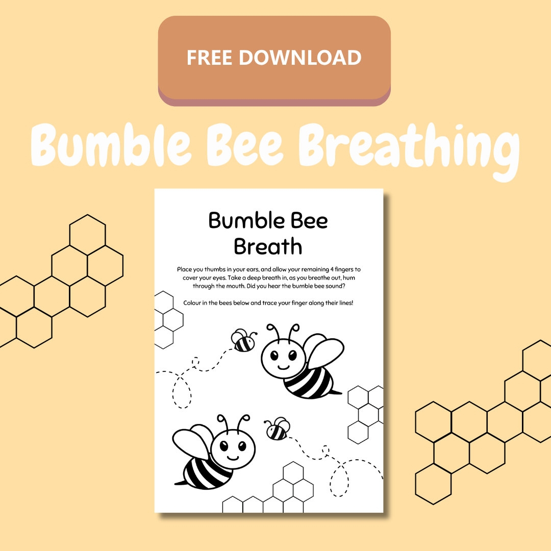 Bumble Bee Breathing Worksheet