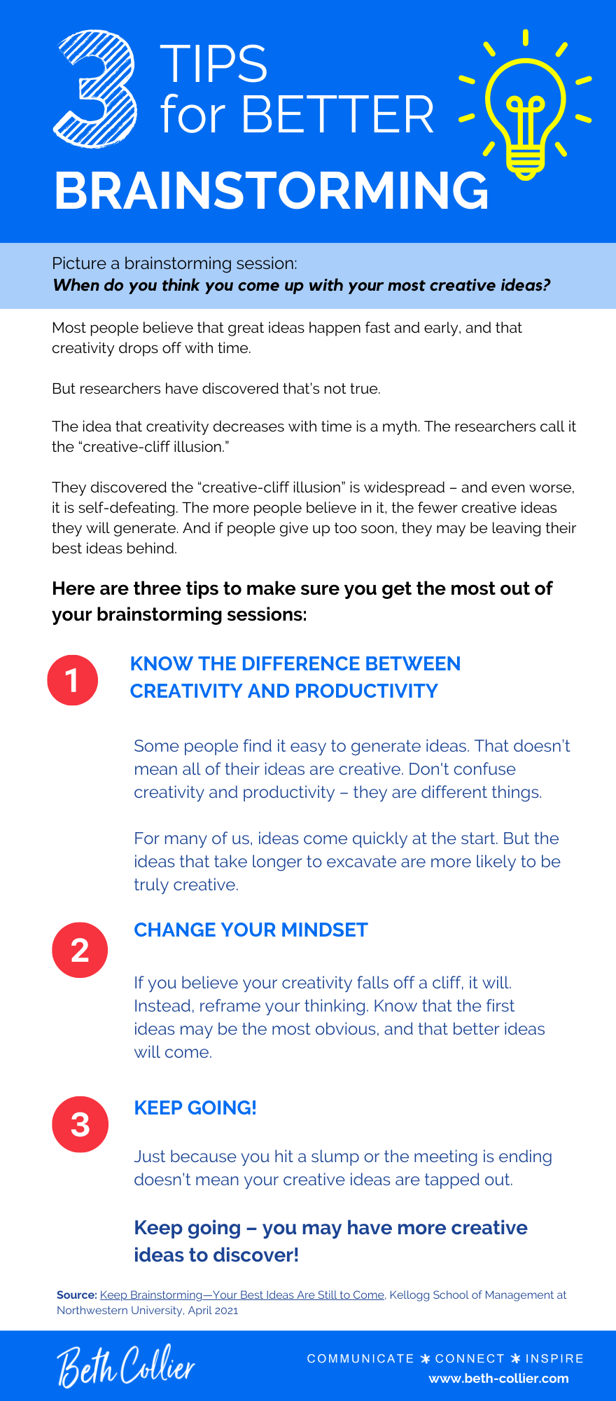 Three Tips for Better Brainstorming — Beth Collier Communication ...