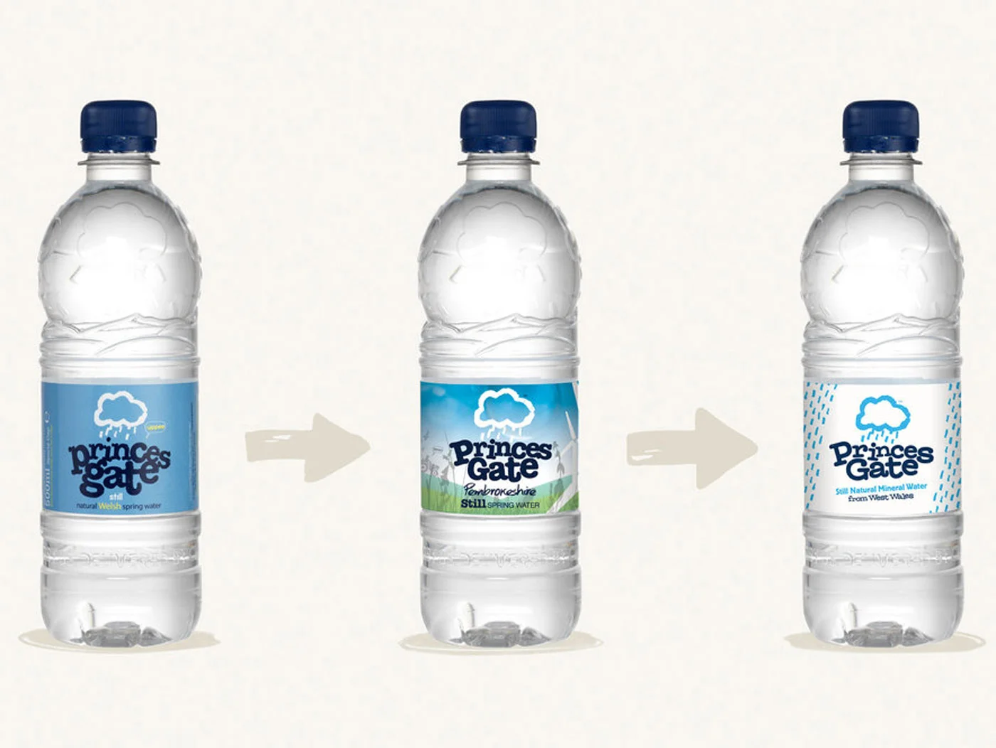 New label, same Princes Gate — Princes Gate – Natural Mineral Water ...