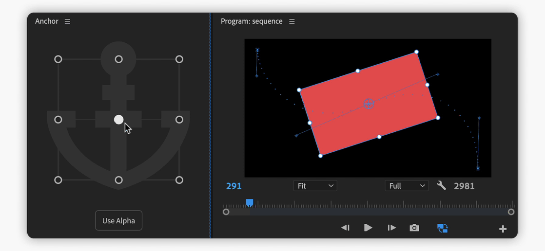 Anchor – Premiere Pro extension