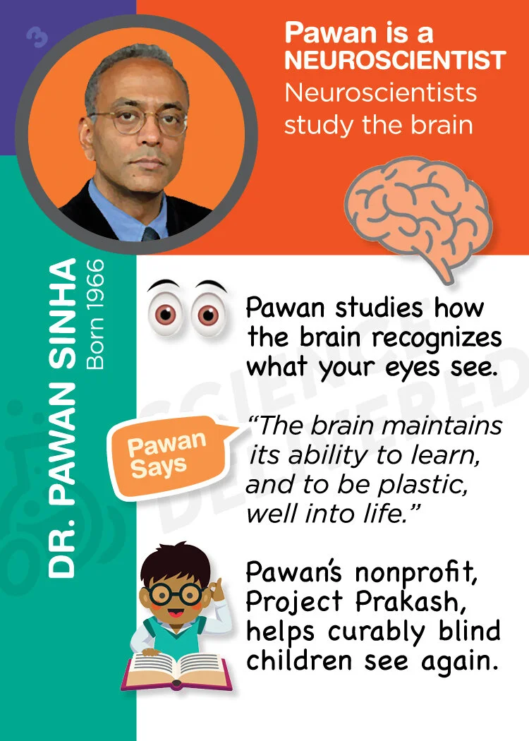 Dr. Pawan Sinha's STEM Trading Card page — Science Delivered
