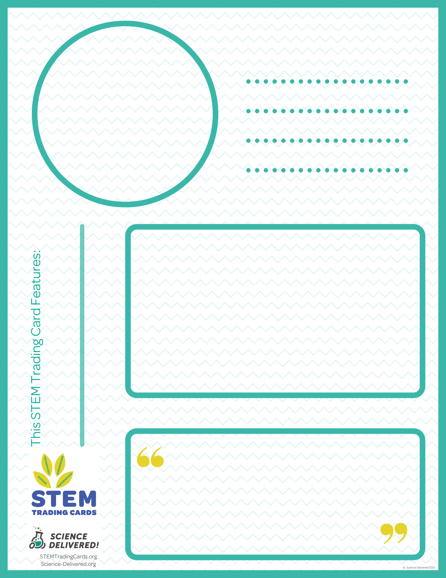 STEM Trading Card Template — Science Delivered