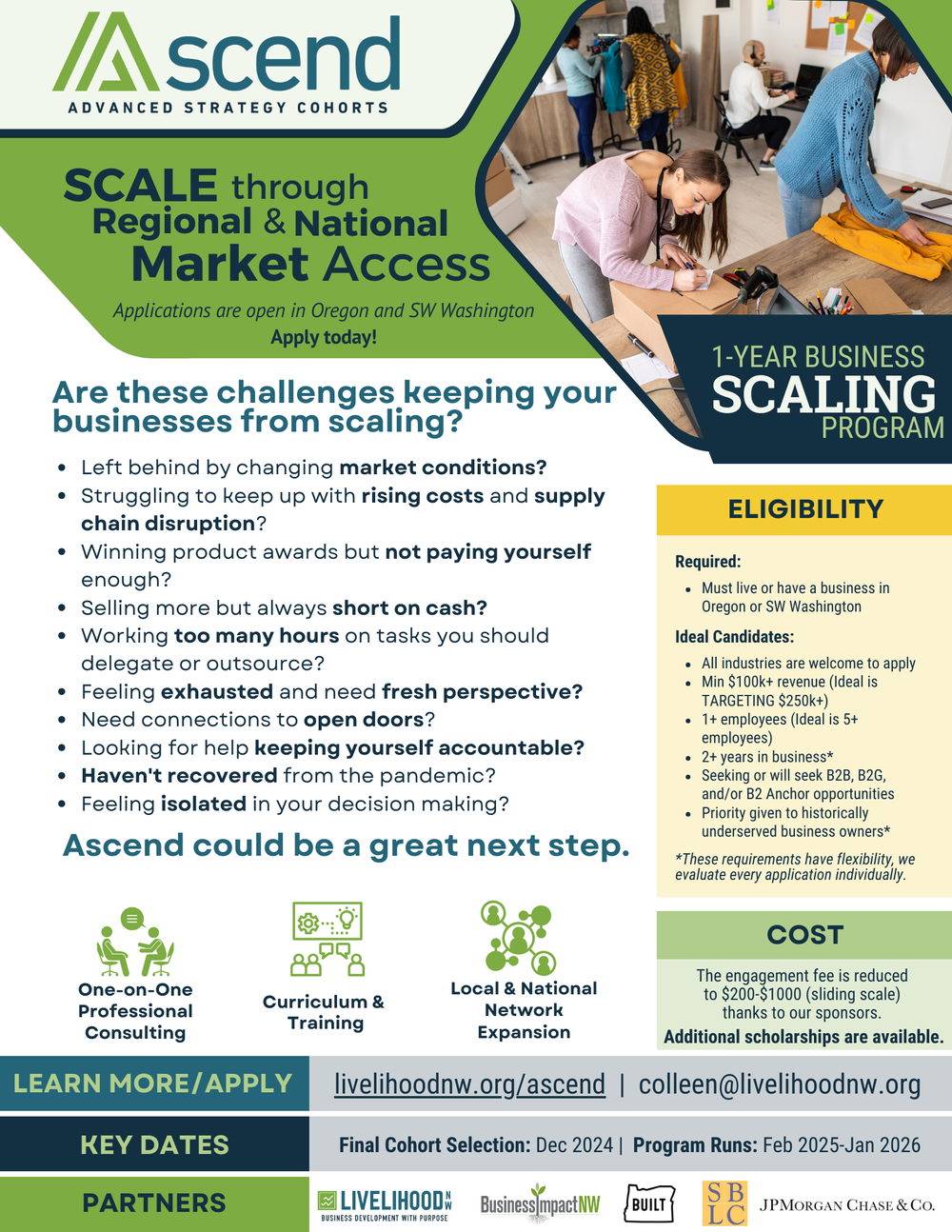 Ascend | Advanced Strategy Cohorts — Livelihood NW