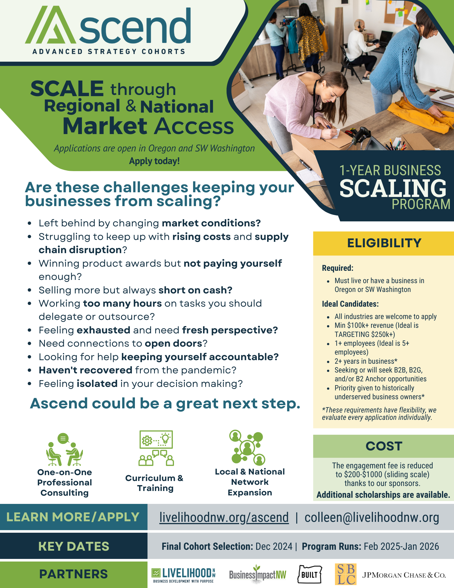 Ascend | Advanced Strategy Cohorts — Livelihood NW