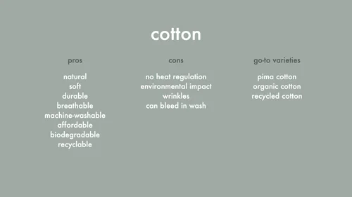 Quality Clothing Guide: Materials — alyssa rudman