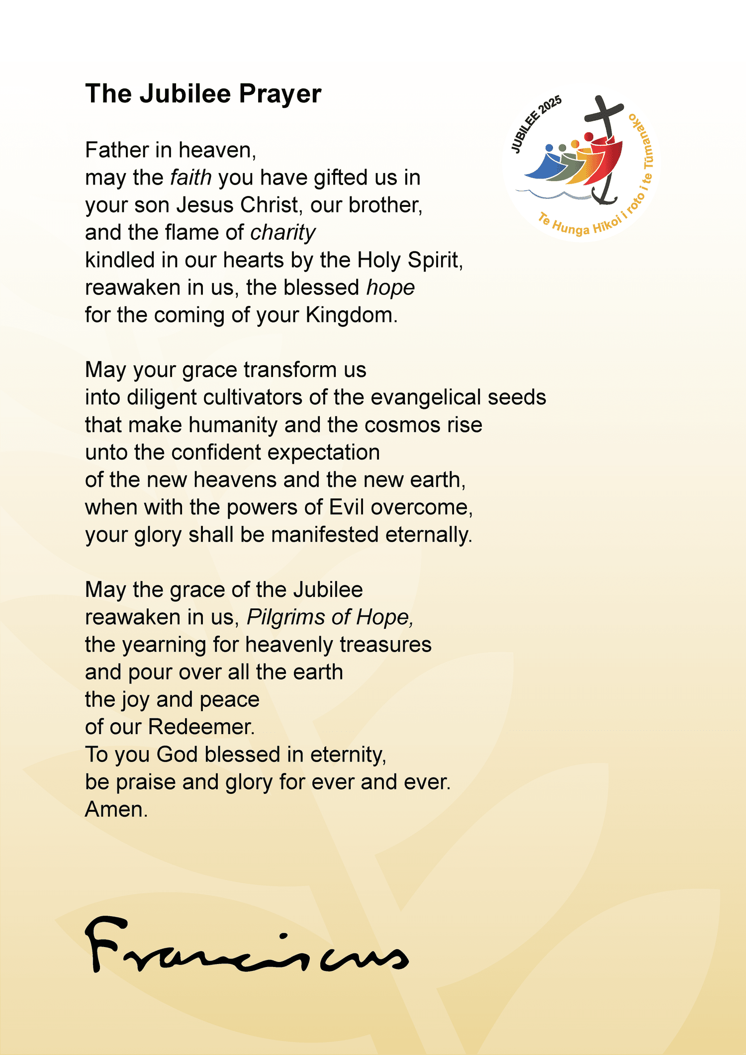 Jubilee 2025 — Catholic Diocese of Hamilton