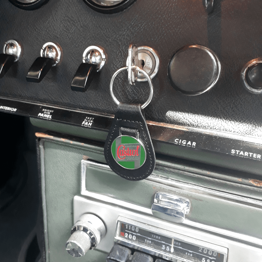 Castrol Classic Oils Shop — Buy Castrol Classic leather key fob