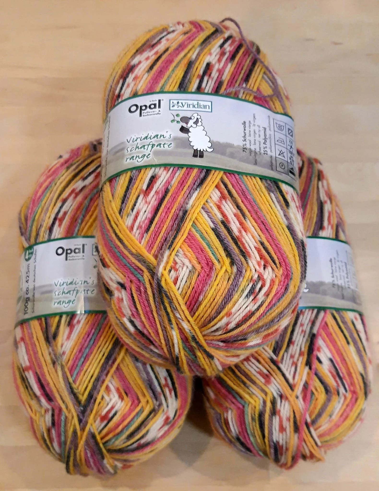 Regia and Opal Wool and Nylon 4 (3) ply sock yarn 100g balls — Fankle Yarns