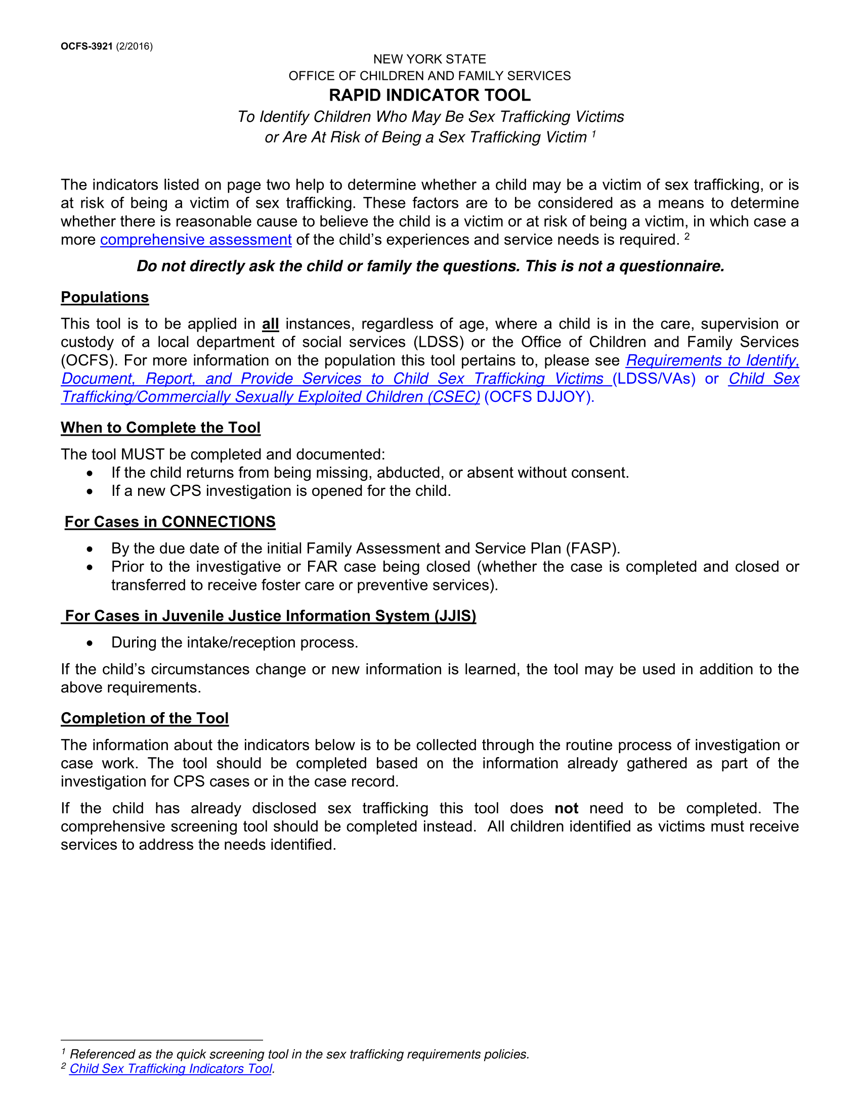 Trafficking - Screening Tools — Child Advocacy Center of the Finger Lakes