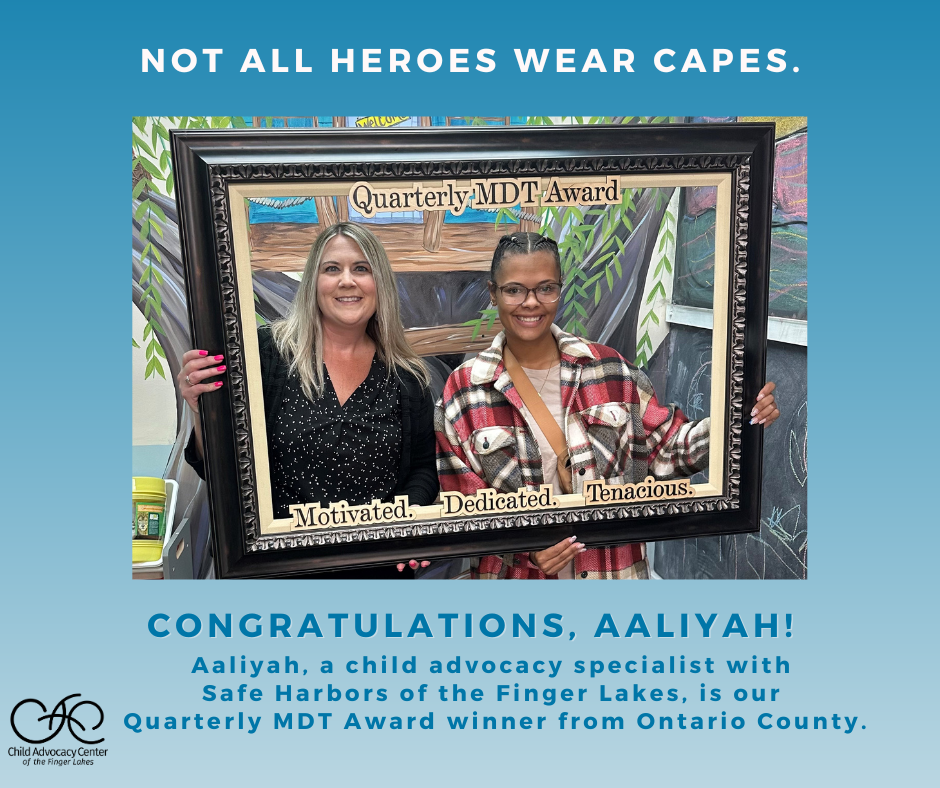 MDT Award — Child Advocacy Center of the Finger Lakes