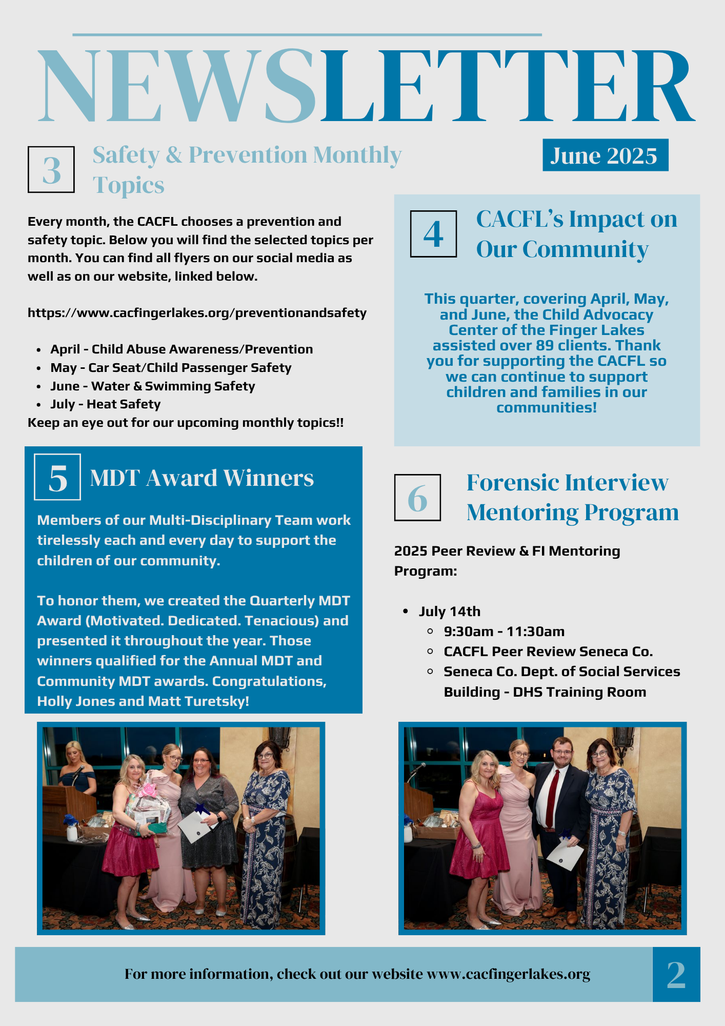 Newsletter — Child Advocacy Center of the Finger Lakes