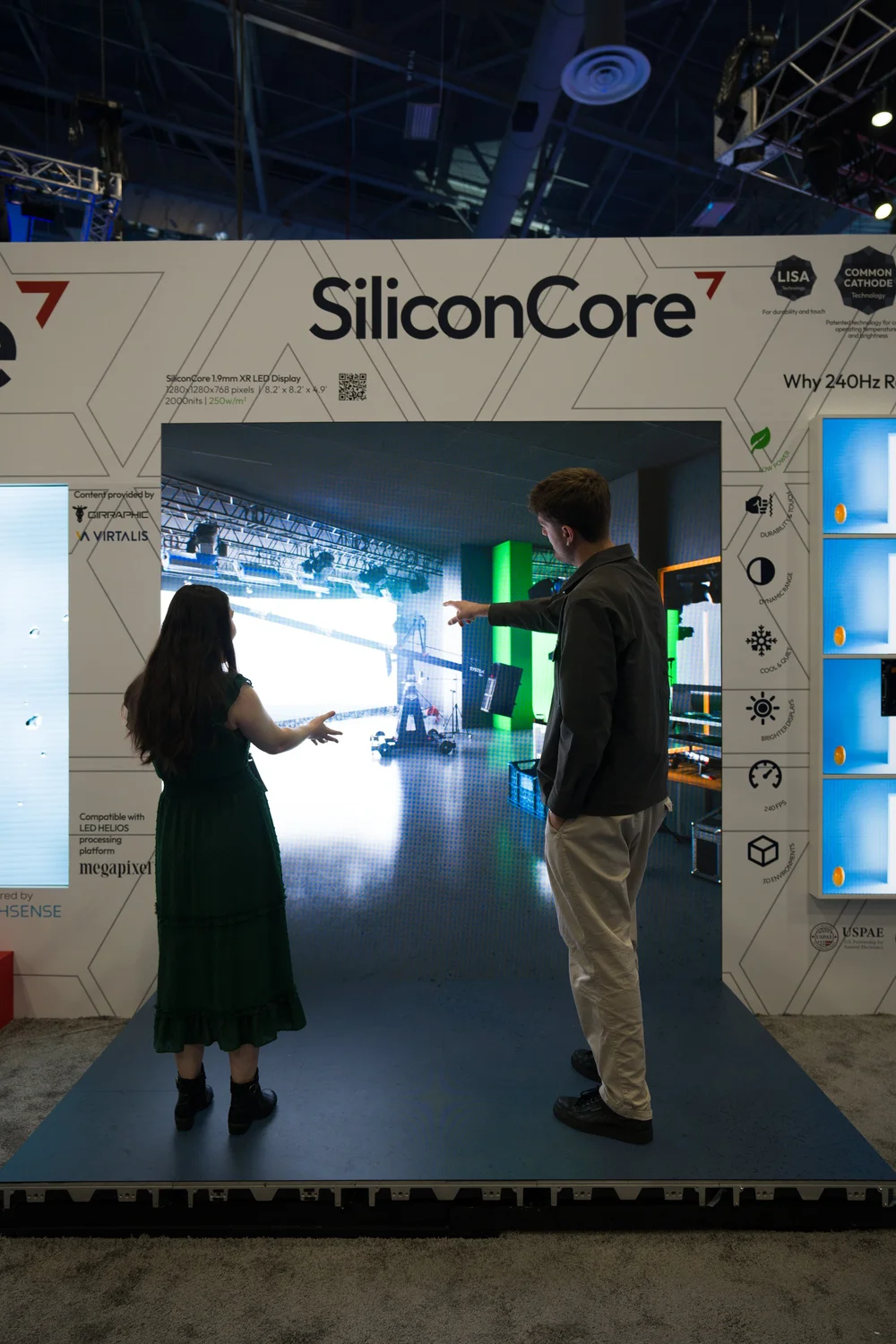HIGH RESOLUTION 1.2MM LED MODULAR FLOOR DISPLAY — SiliconCore