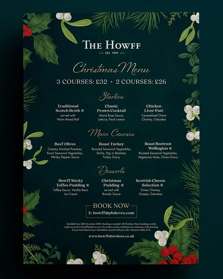 Menus — The Howff