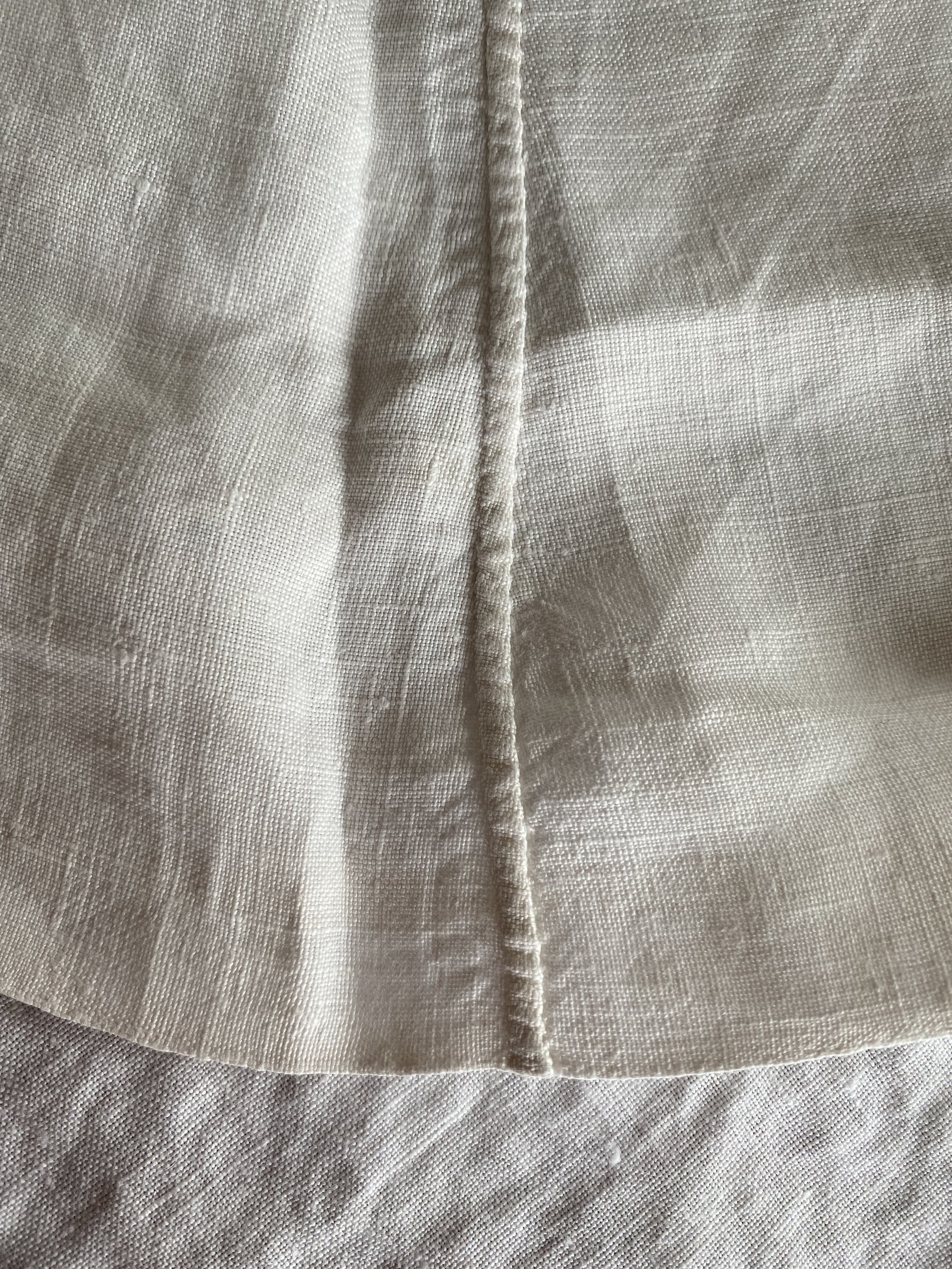 Felled seam from 19th-century chemise — sewn