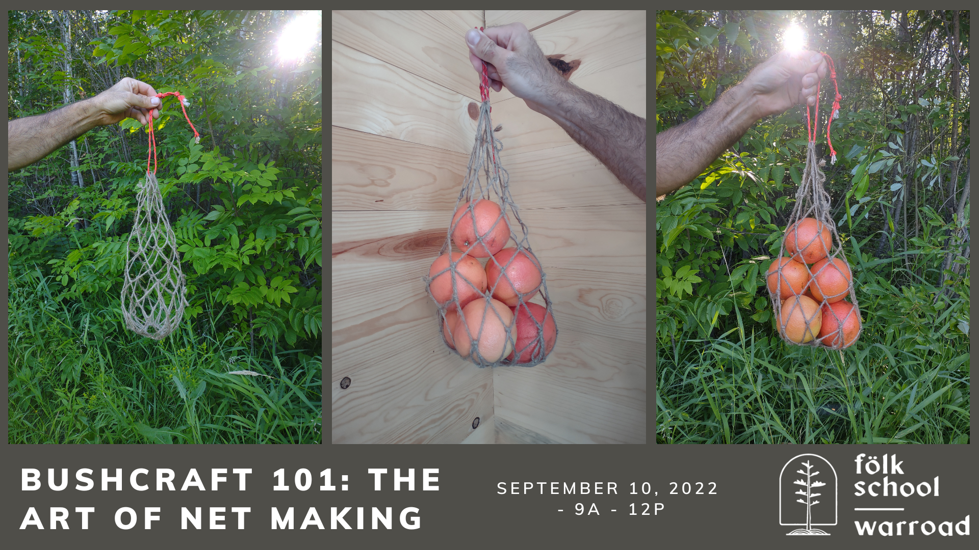Bushcraft 101: The Art of Net Making — folks school